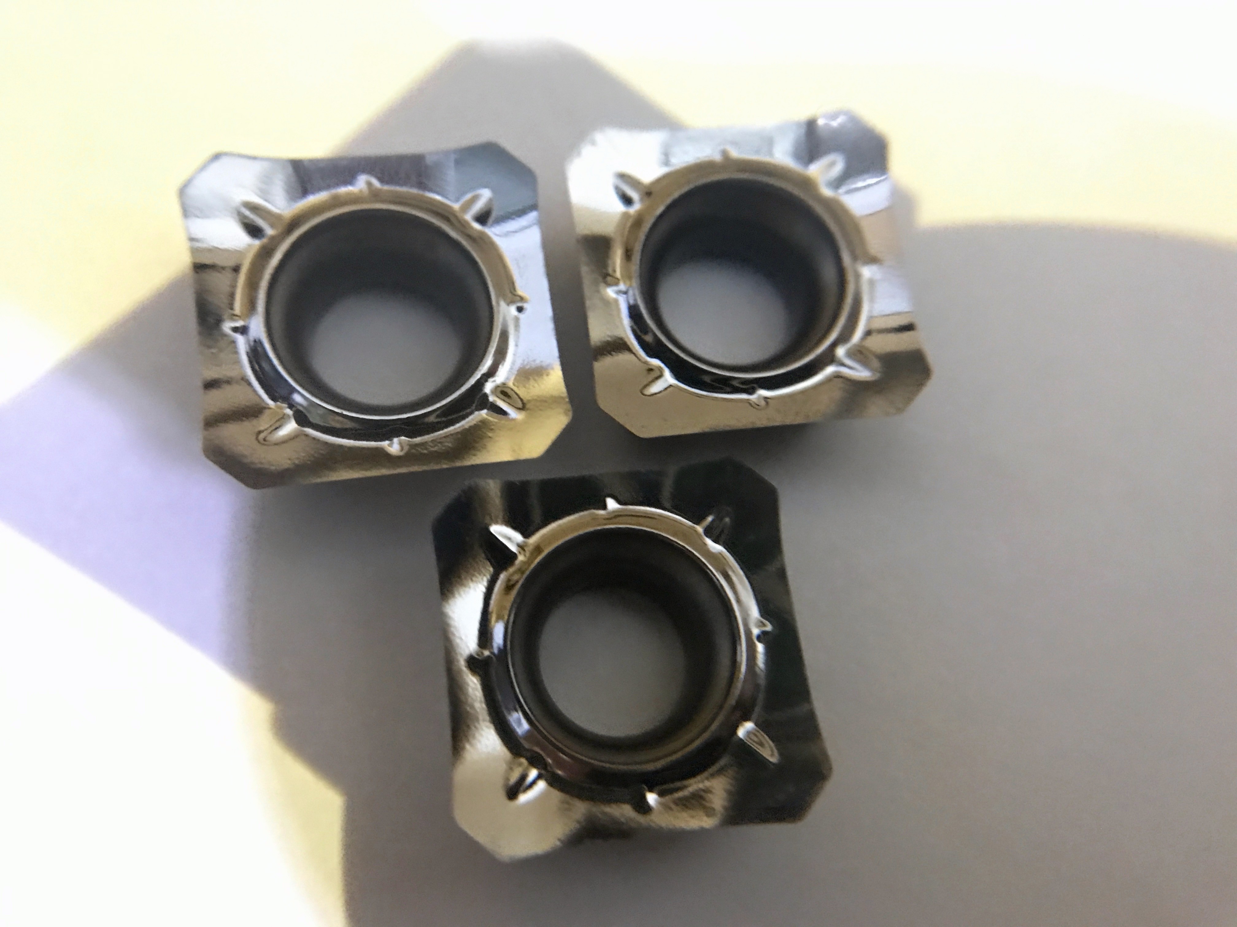 Long Service Aluminum Inserts SEHT1204AFFN Square Carbide Inserts For ...